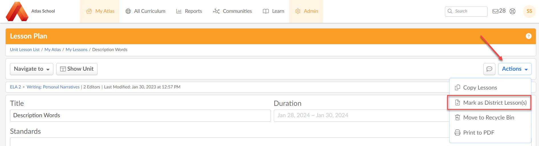 Admin: Manage Premium Lesson Settings – Atlas Help Centre
