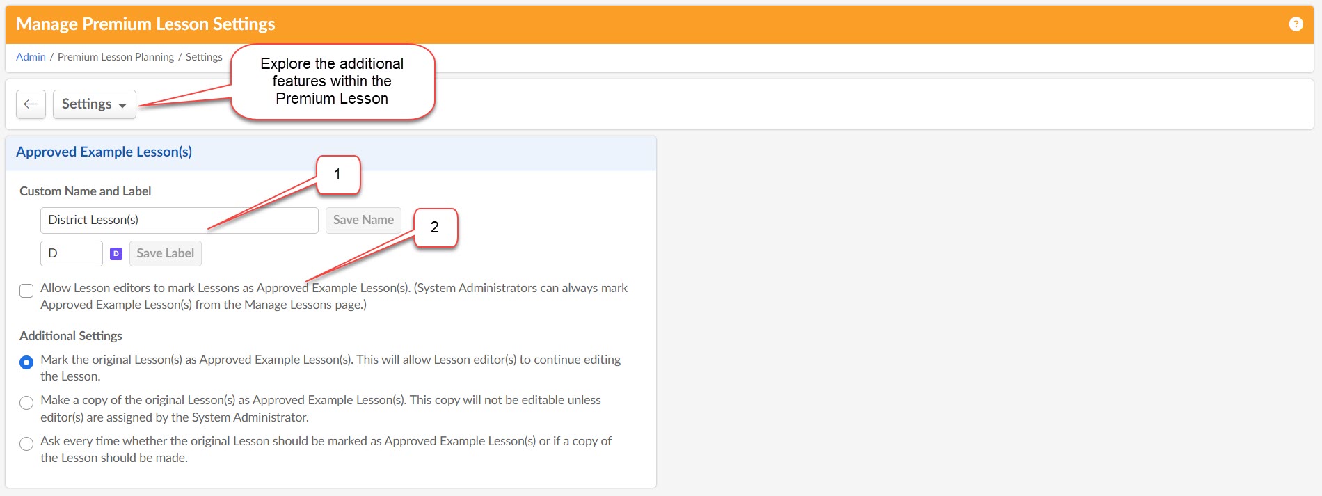 Admin: Manage Premium Lesson Settings – Atlas